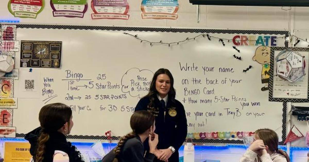 State FFA officers pay trivia visit to Sterling’s Challand Middle ...
