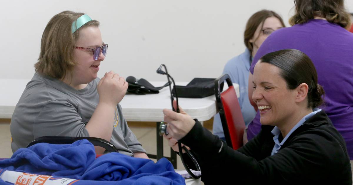 Photos: Putnam County EMT basic students interact with special needs ...