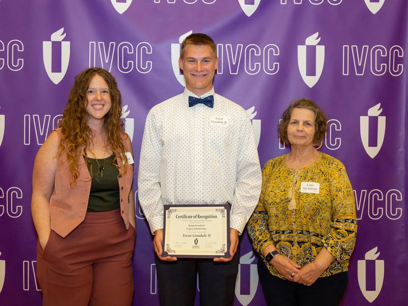 Trent Goodale awarded Randy Swinford Legacy Scholarship at IVCC – Shaw ...