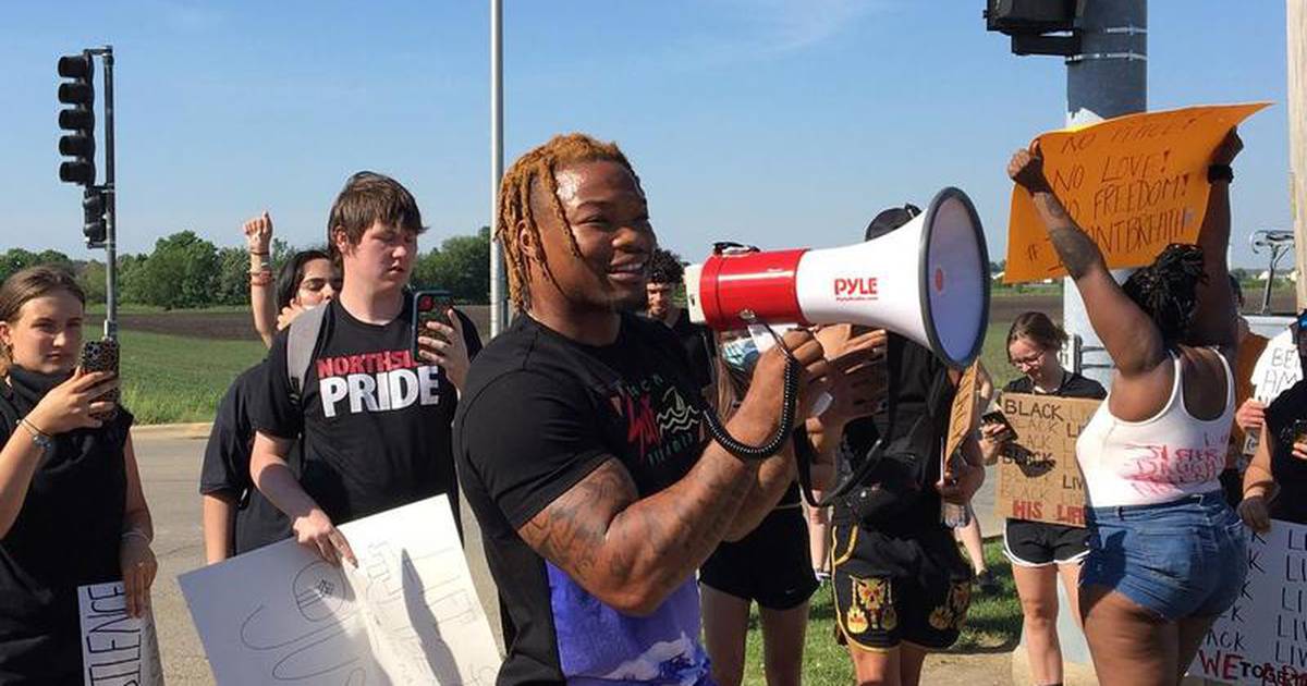 Protest held near Plainfield North High School over George Floyd's ...