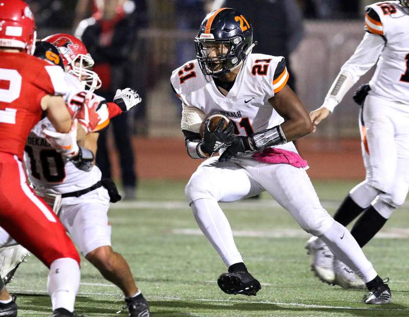 DeKalb football: Jalon Redmond chooses ‘hard way,’ commits to NIU ...