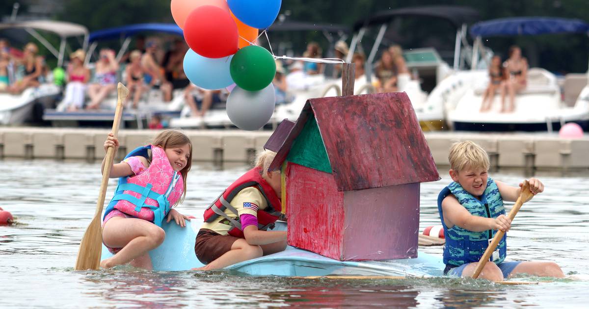 Crystal Lake cardboard regatta brings cardboard watercraft, spectators ...