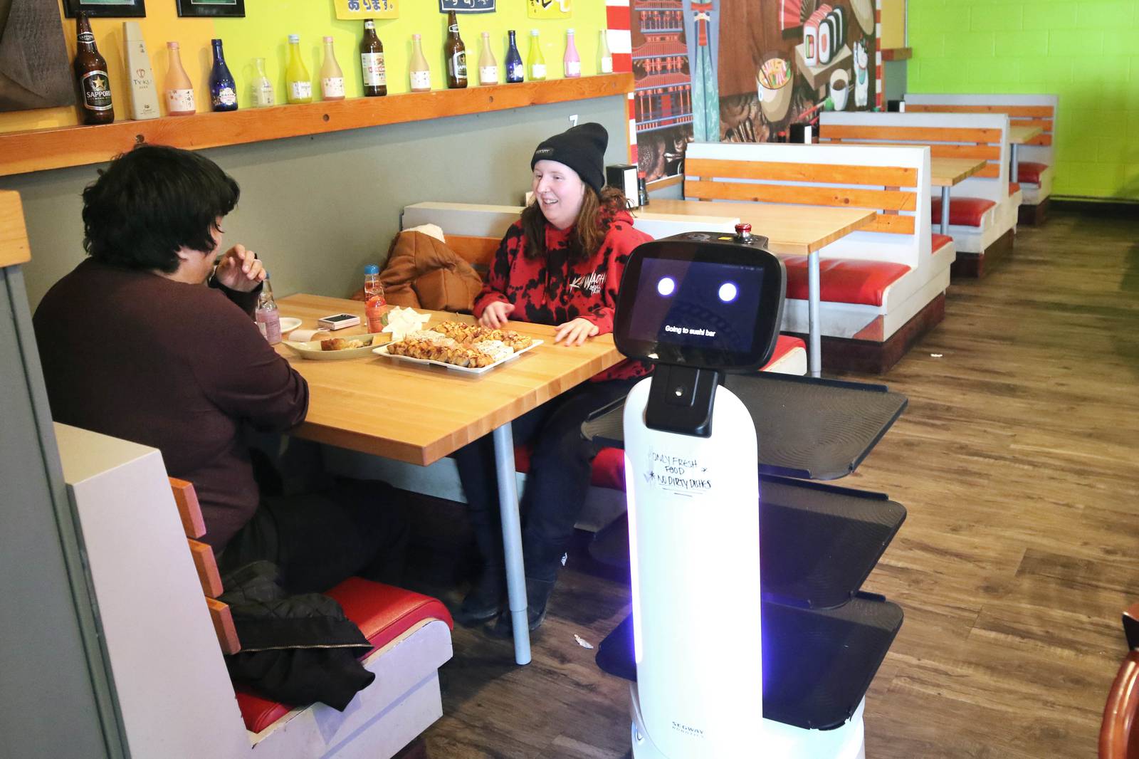 Photos: Mushroom the robot waits tables at DeKalb's Fushi Yami hibachi ...