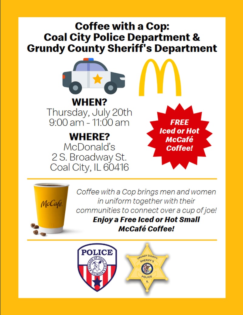Coal City Police and Grundy County Sheriff’s host Coffee With a Cop on ...