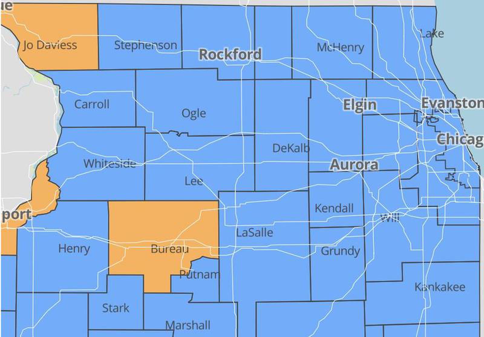 IDPH: 24 counties under warning for COVID-19 outbreak – Shaw Local