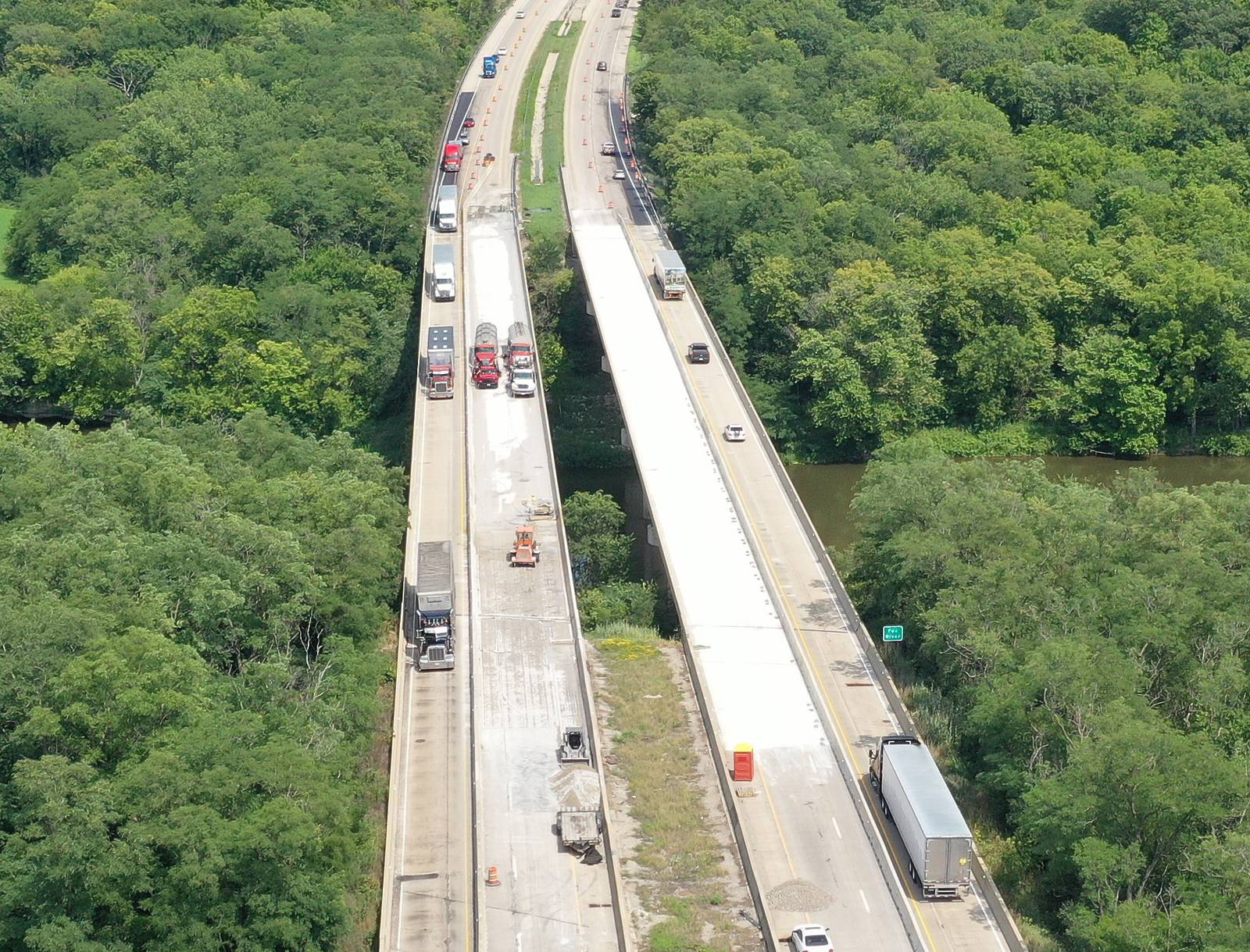 Photos: Interstate 80 construction continues over Fox River bridge in ...