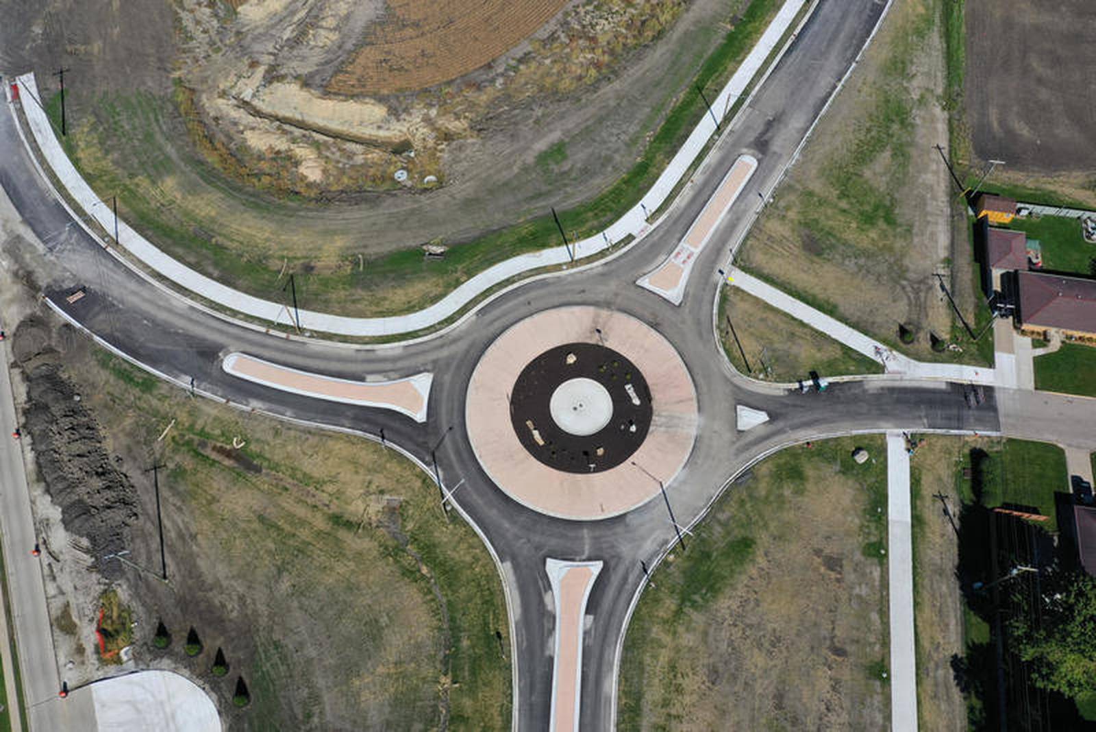 La Salle County’s first roundabout will be partially opened Thursday ...
