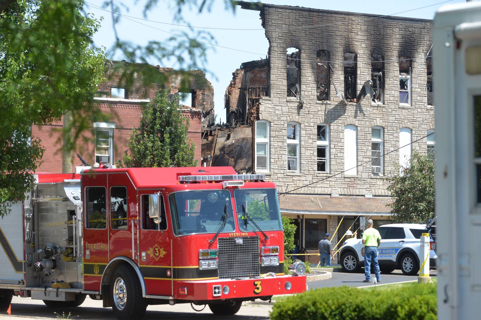 Two still missing after fire destroys downtown Sterling apartment ...