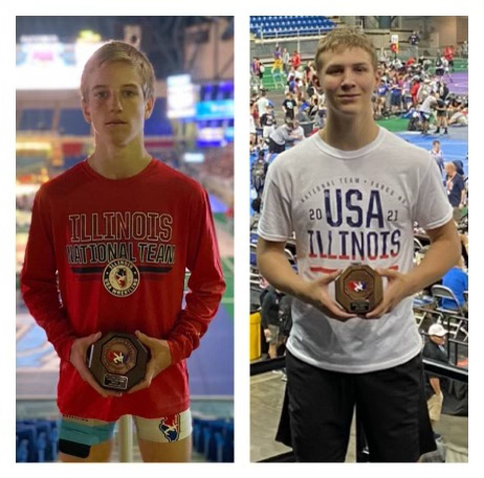 Wrestling: Yorkville Christian’s Tyler Martinez and Ty Edwards, both ...