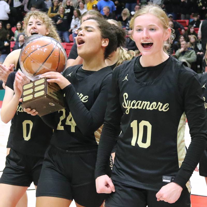Photos: DeKalb, Sycamore girls basketball teams meet in game one of 2024 FNBO Challenge at NIU ...