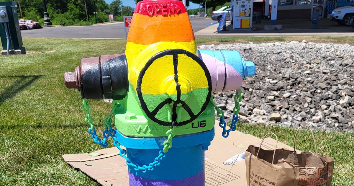 Geneva fire hydrant painted in Pride colors vandalized twice in one ...