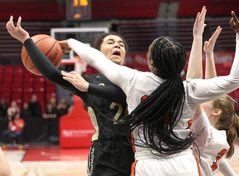 Photos: DeKalb, Sycamore girls basketball teams meet in game one of 2024 FNBO Challenge at NIU ...