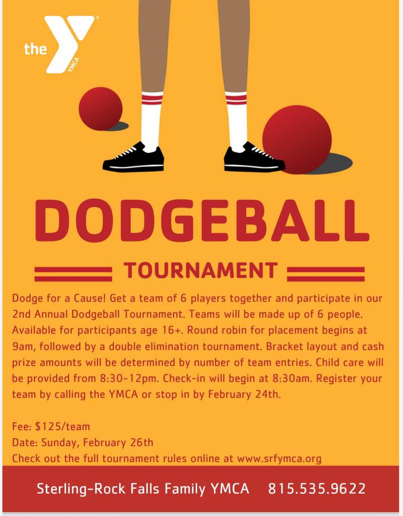 Sterling-Rock Falls Family YMCA hosting dodgeball fundraiser Feb. 26 ...