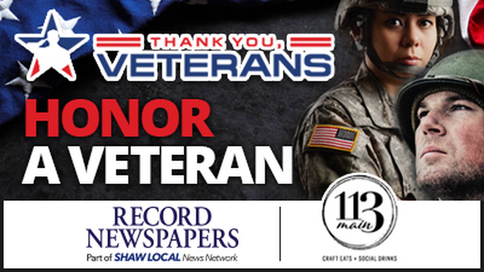 Honor a veteran for “Thank You, Veterans” – Shaw Local