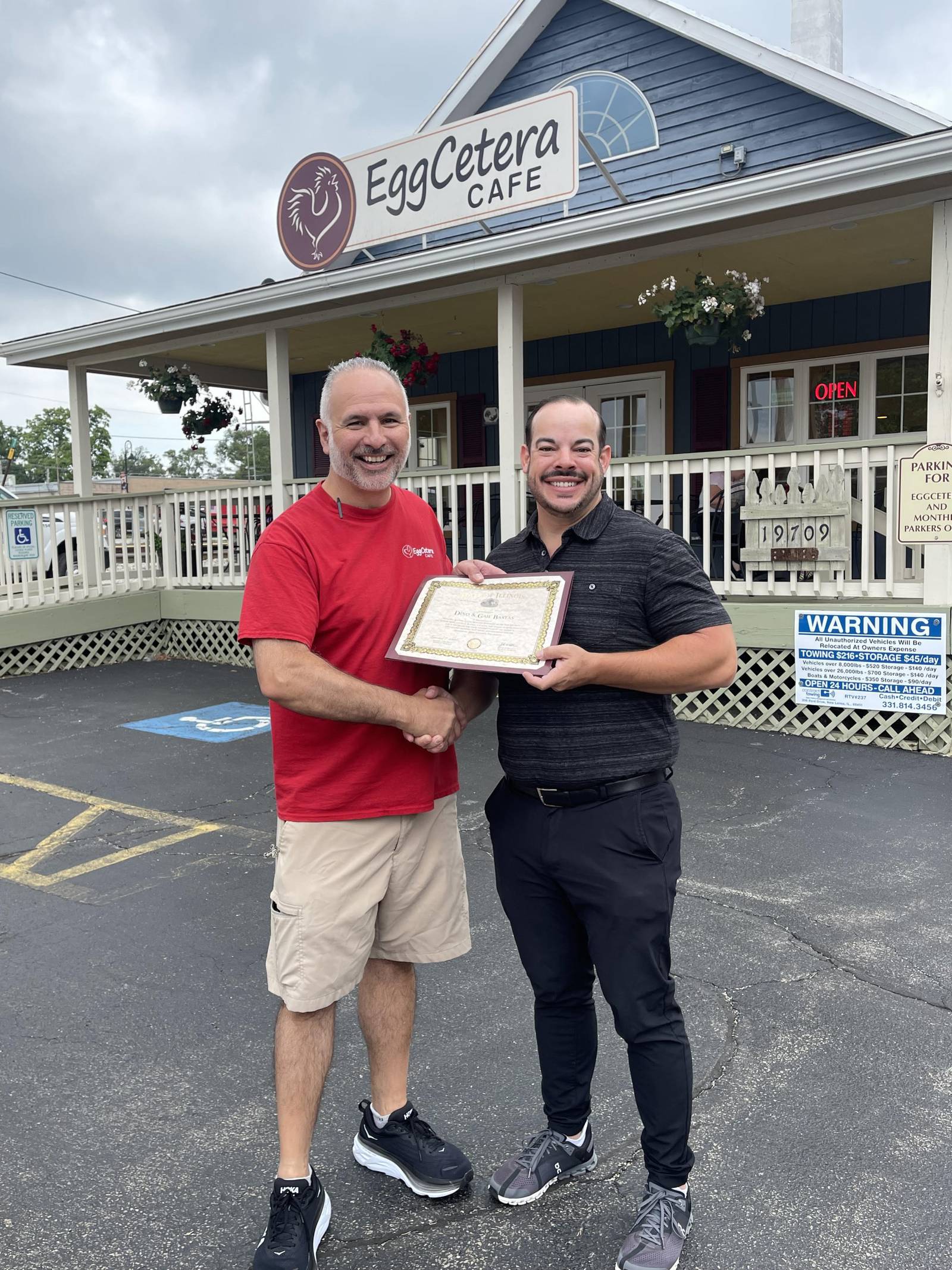 EggCetera Cafe honored as June local business highlight by Rep. Ozinga ...