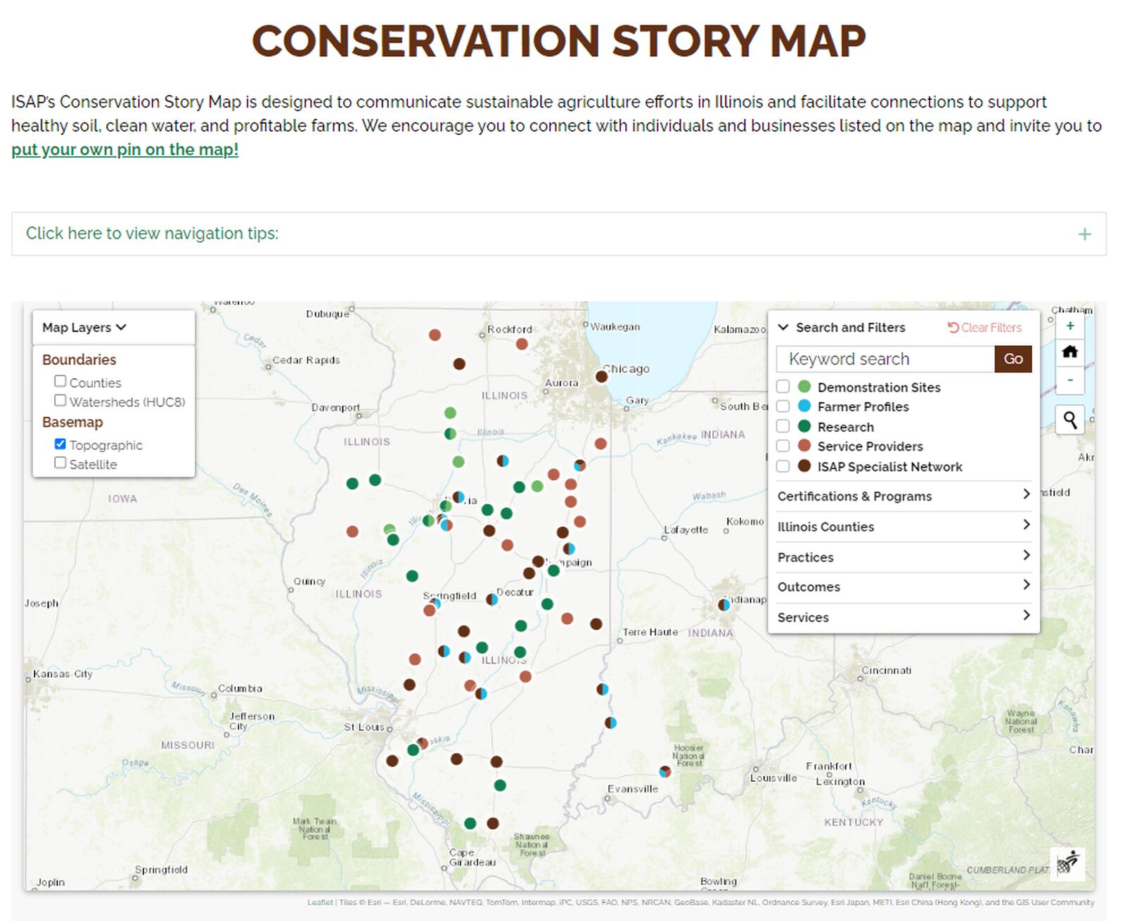 Sustainable agriculture partnership launches map to track progress – Shaw Local