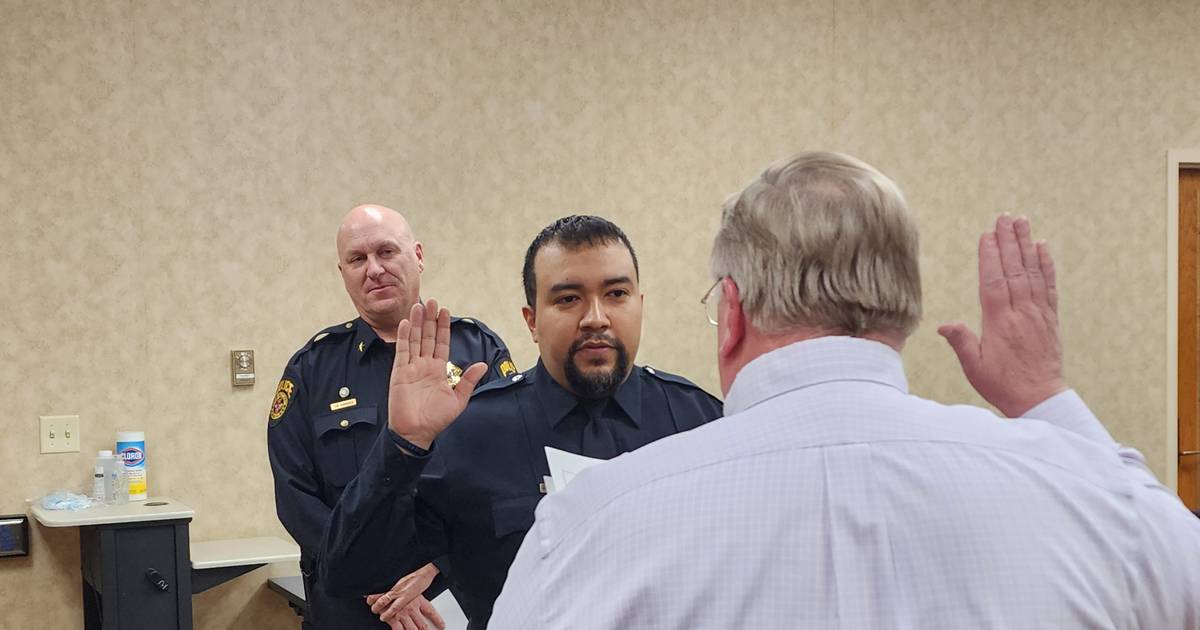 Princeton swears in Officer Alex Jaramillo; police department now at ...