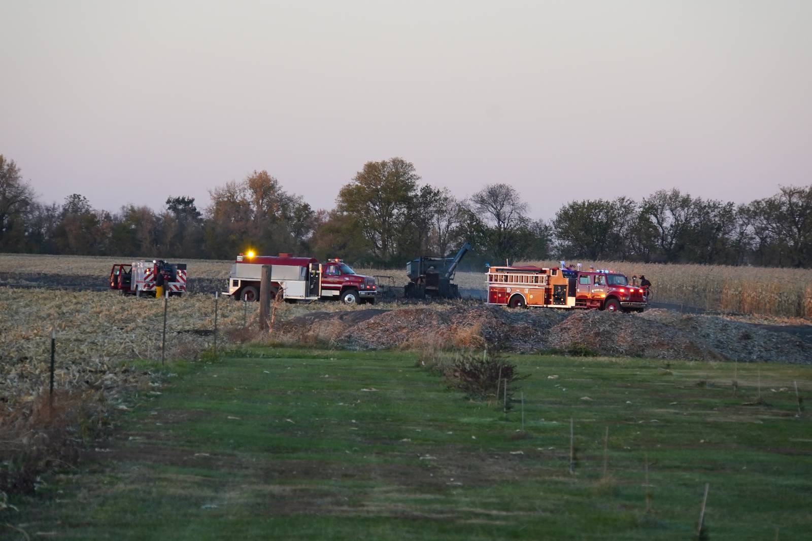Rochelle-area fire departments respond to farm equipment fire with ...