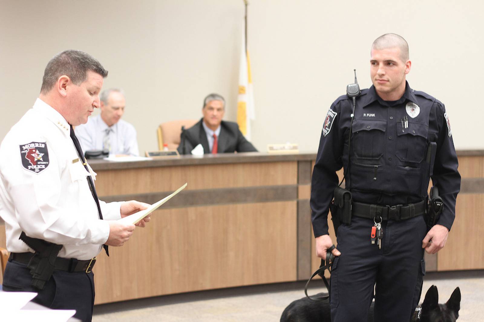 Morris names Funk Officer of the Year – Shaw Local