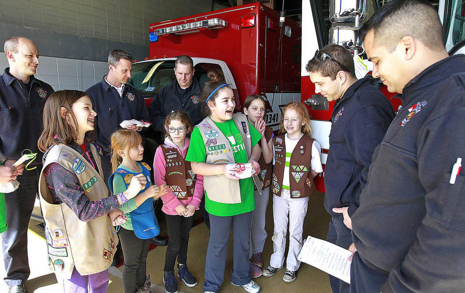 Area Girl Scouts surprise Gurnee firefighters with care packages – Shaw ...