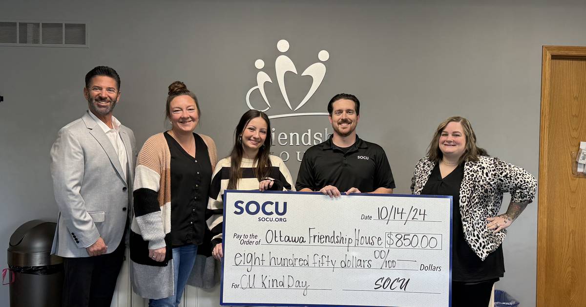 SOCU donates $850 to Ottawa Friendship House – Shaw Local