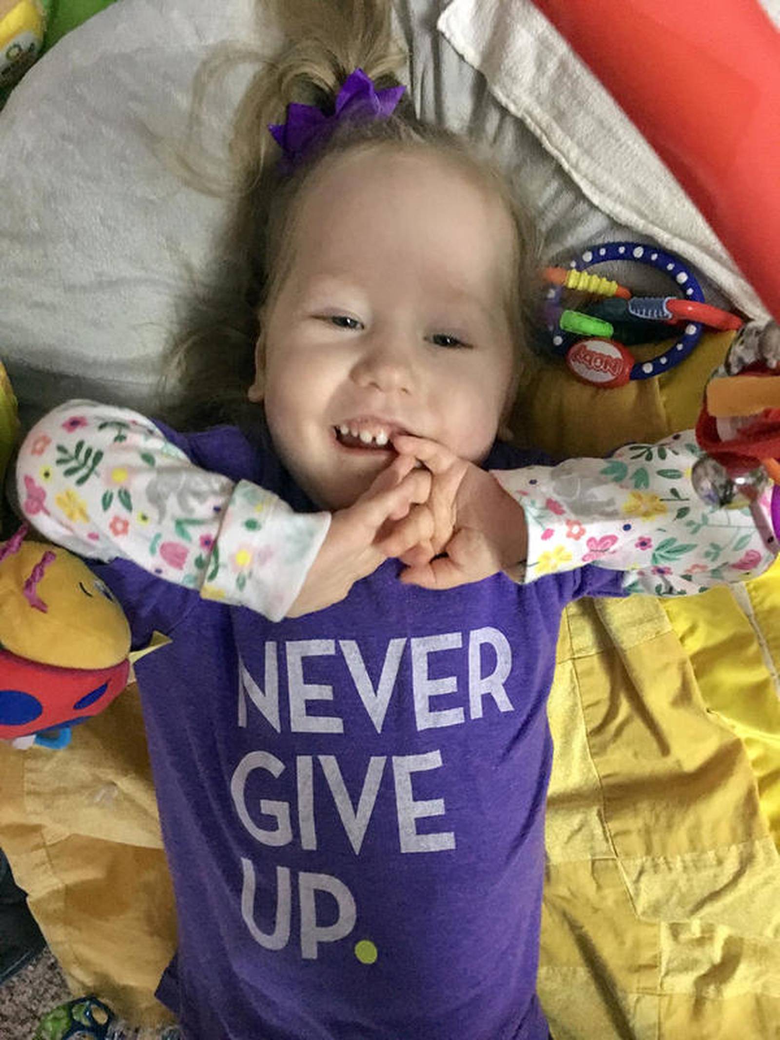 'These little kids are warriors': Toddler living with spinal muscular ...