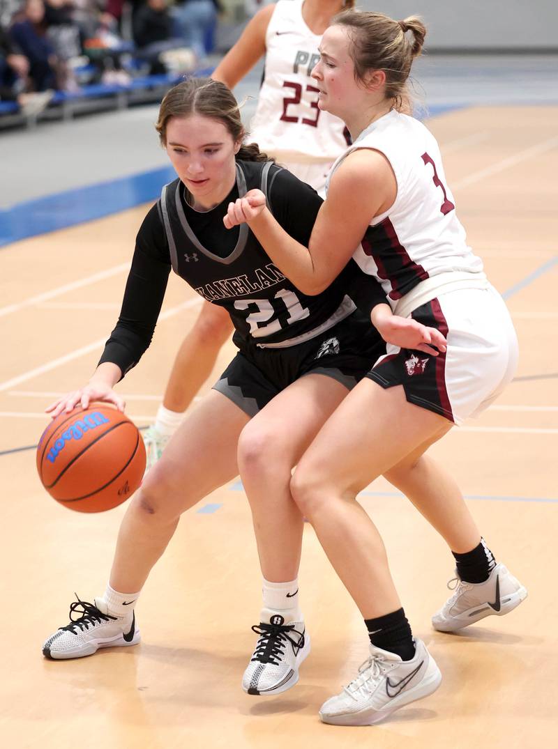 Photos: Kaneland, Prairie Ridge meet in Einwich girls basketball tournament at Burlington ...