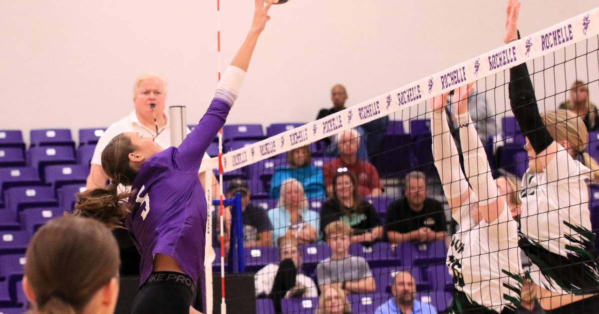 Photos: Rochelle volleyball vs. North Boone – Shaw Local
