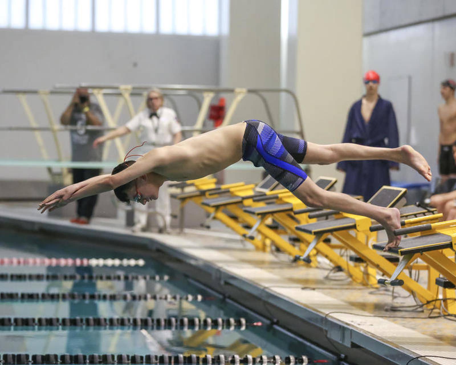 Photos: Oswego co-op boys swim team competes at Metea Valley Sectional ...