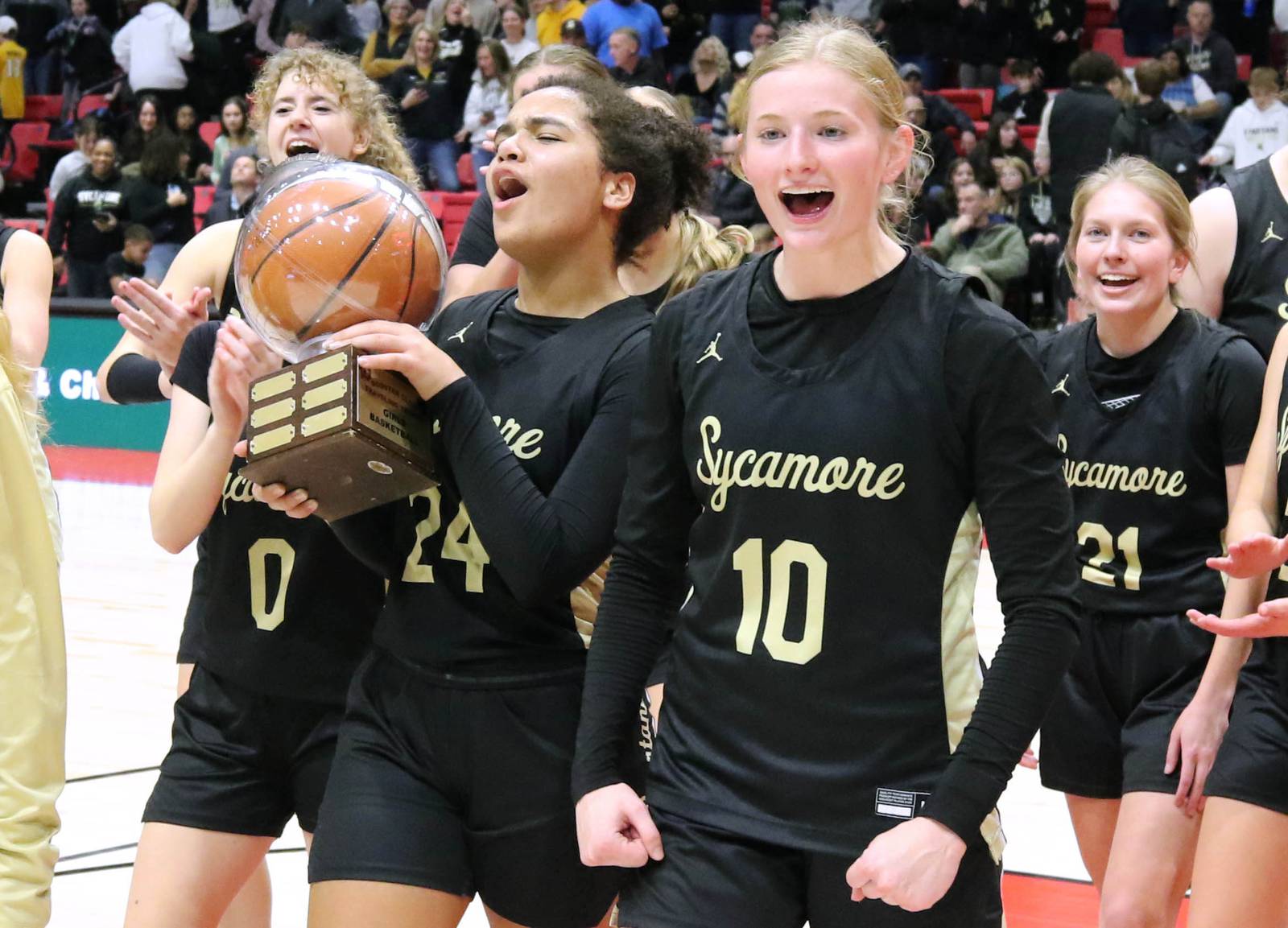 Photos: DeKalb, Sycamore girls basketball teams meet in game one of 2024 FNBO Challenge at NIU ...
