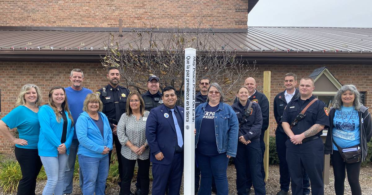 Lockport Township Joins Movement To End Violence With Peace Pole Shaw