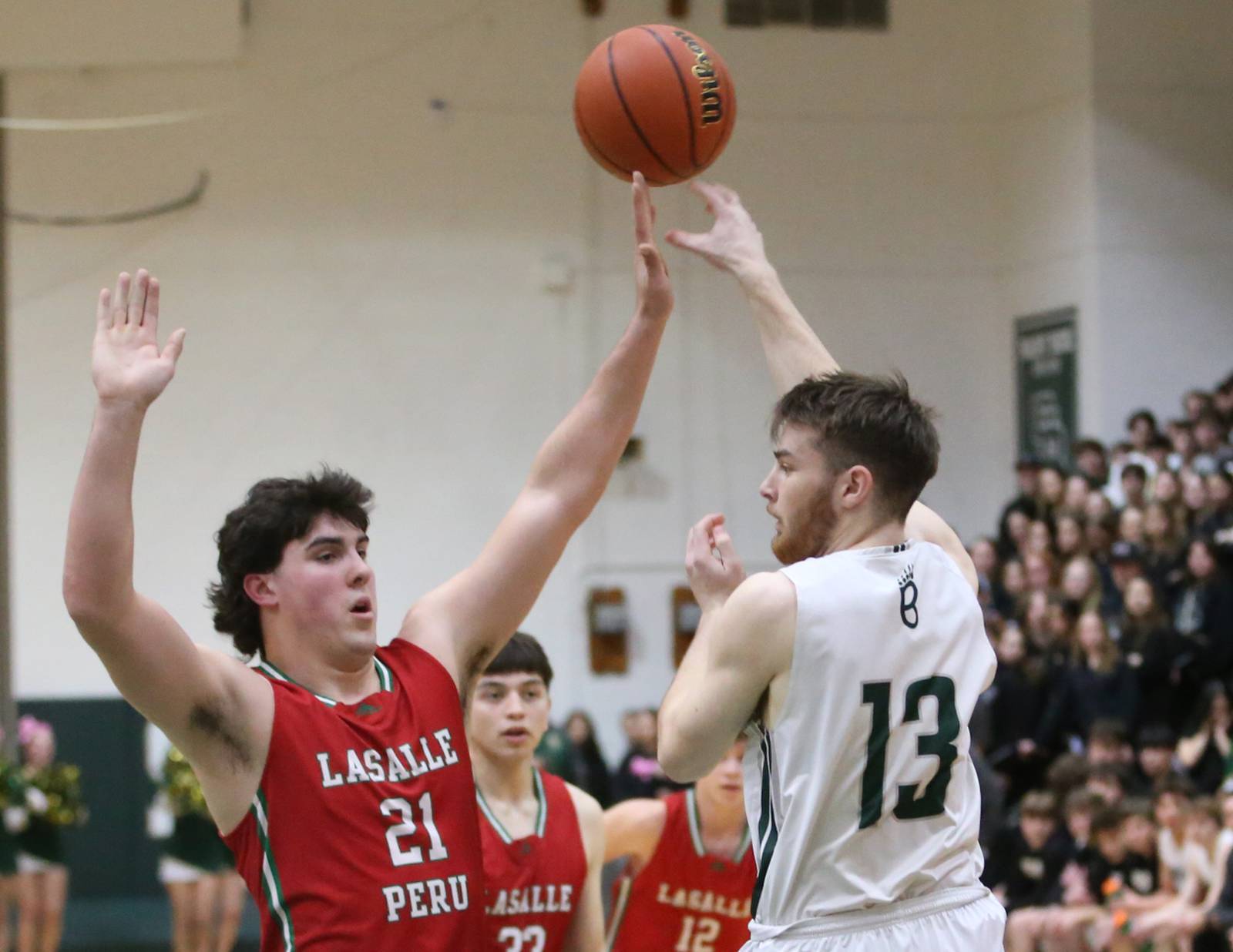 Boys basketball: La Salle-Peru cruises past rival St. Bede in front of packed house in Peru ...