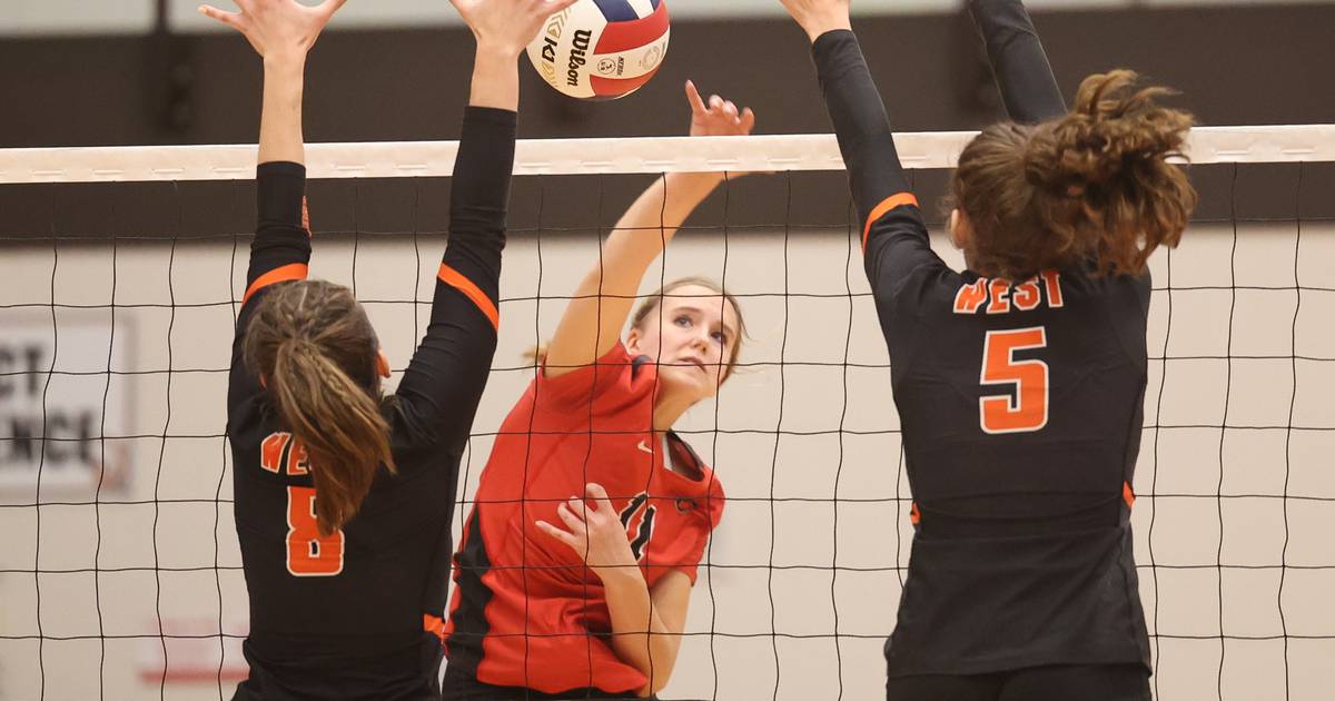 Photos: Lincoln-Way Central vs. Lincoln-Way West Girls Volleyball ...