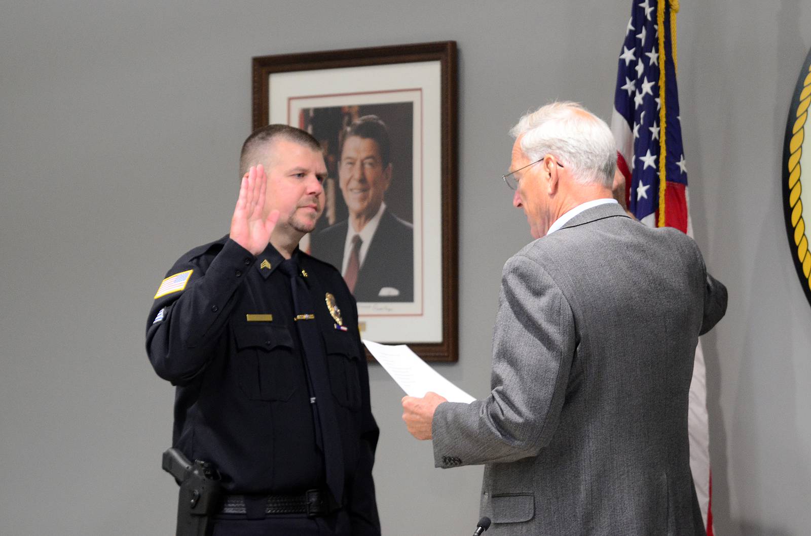 Photos: 3 members of Dixon Police Department take oaths of office ...