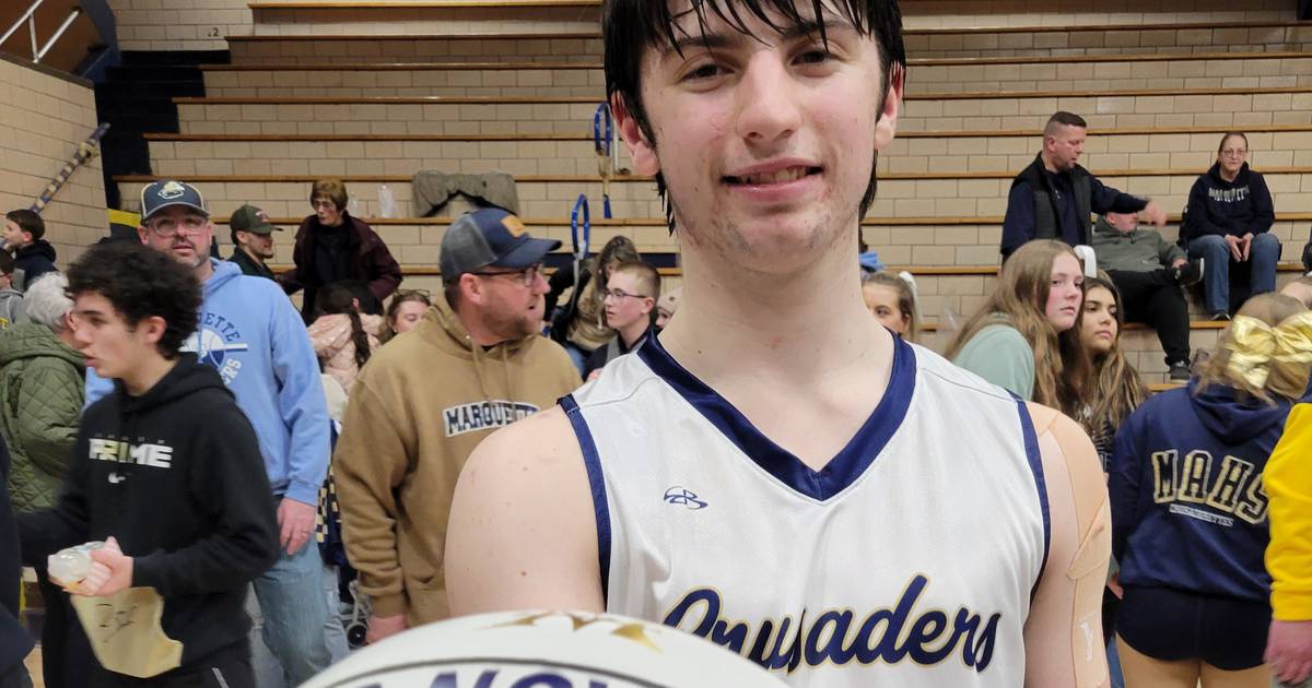 Alec Novotney’s milestone, third quarter lift Marquette past Henry ...