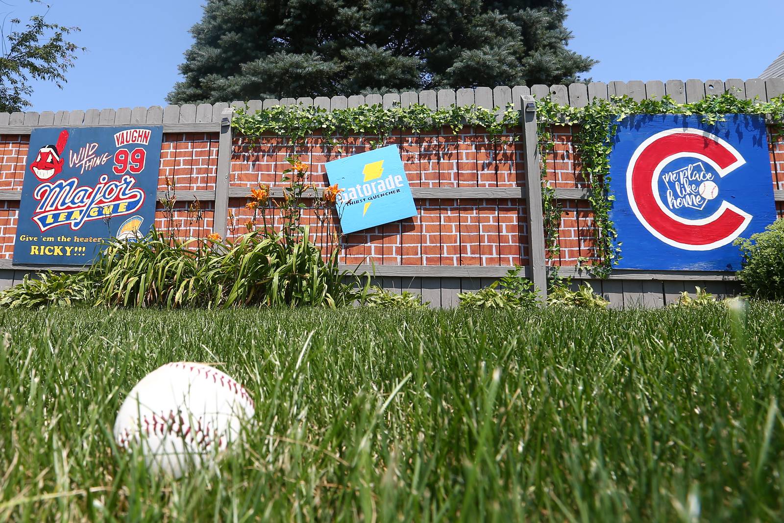 Photos: An old fence transformed into a celebration of baseball history ...