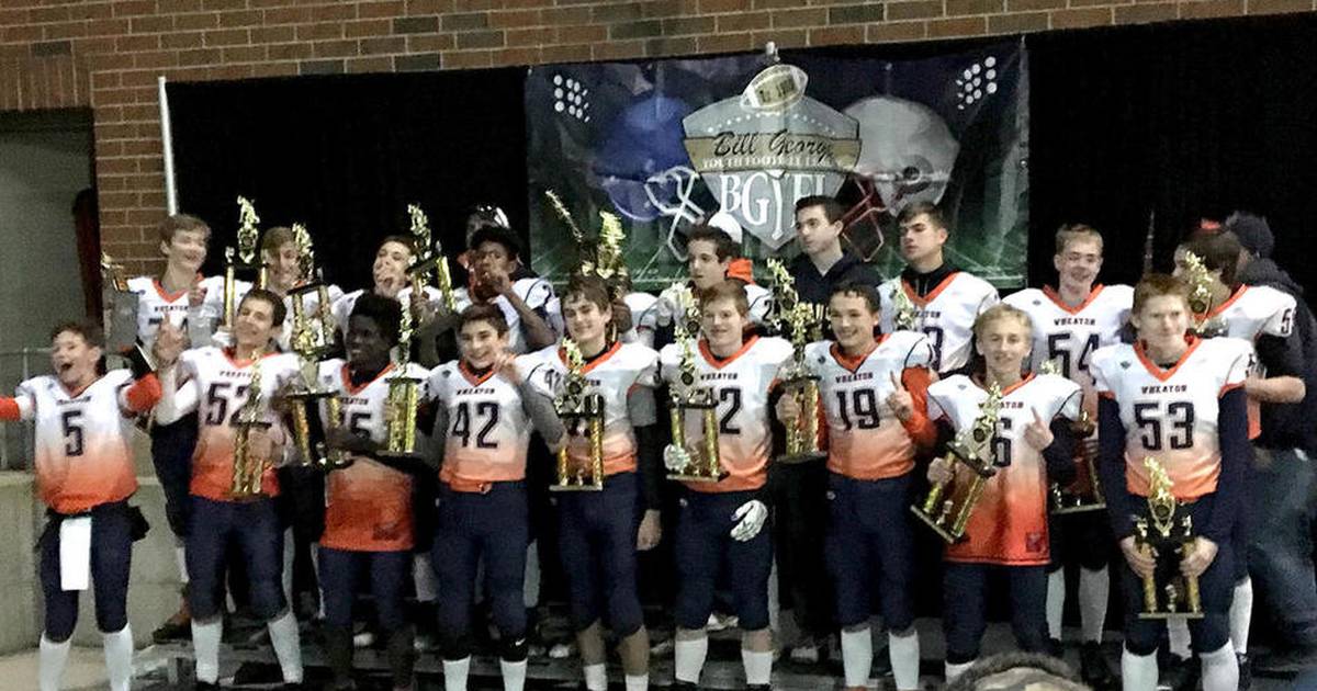 Wheaton Rams varsity gold take home Bill George Youth Football League ...
