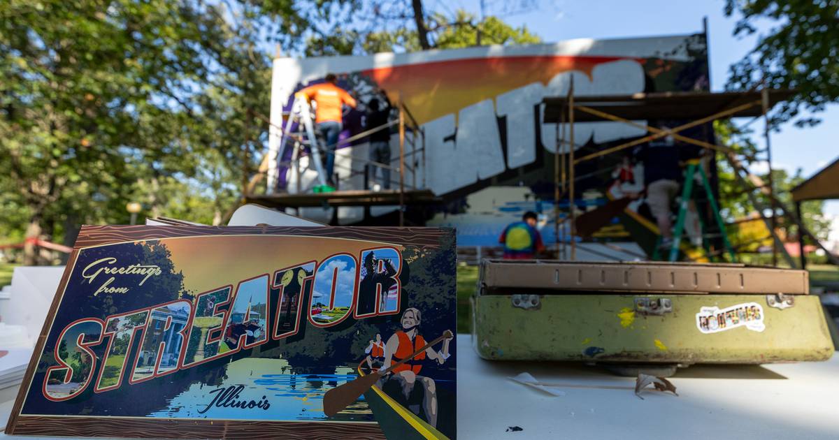 Photos: Streator mural takes shape: Walldogs' artistry enhances city ...