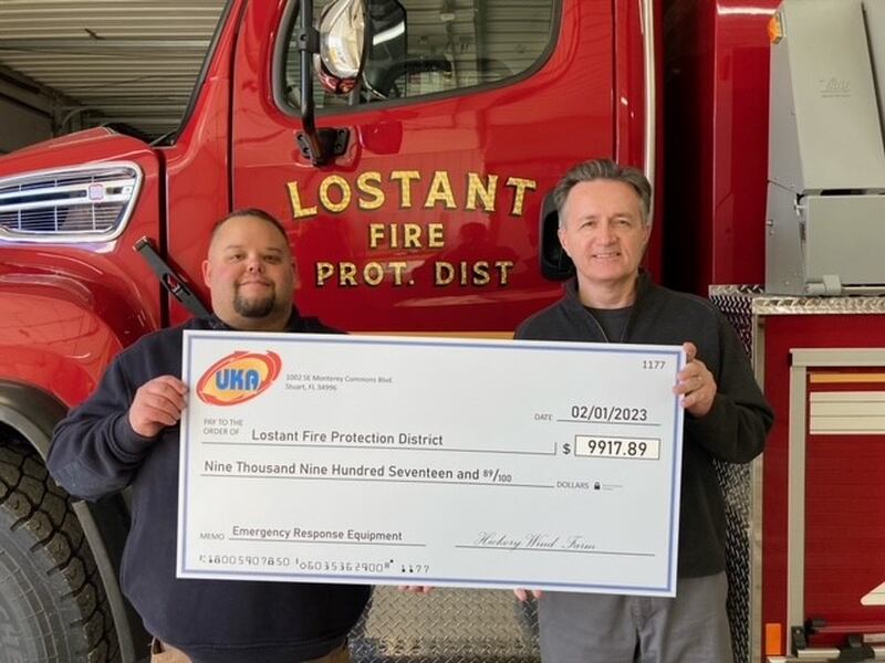 Lostant fire receives $9,917 donation from UKA North America – Shaw Local