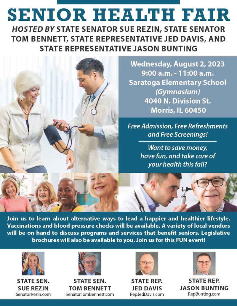 State Sen. Rezin hosting Senior Health Fair in Morris – Shaw Local