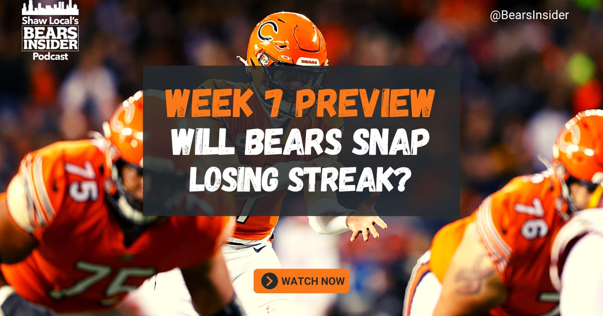 Bears Insider podcast 281: Will the Bears snap their losing streak on ...