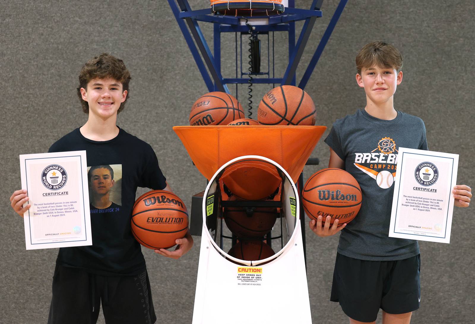 Genoa brothers set basketball Guinness World Record – Shaw Local