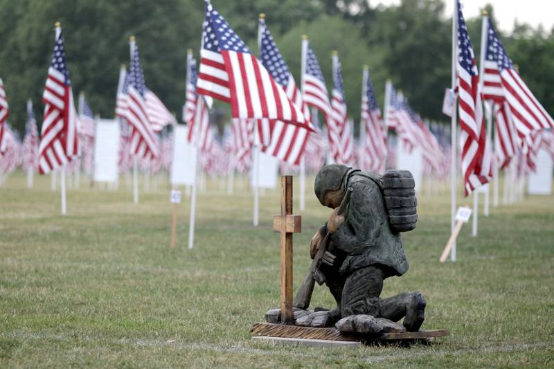 Photos: Thousands of flags on display at Field of Honor in Wheaton ...