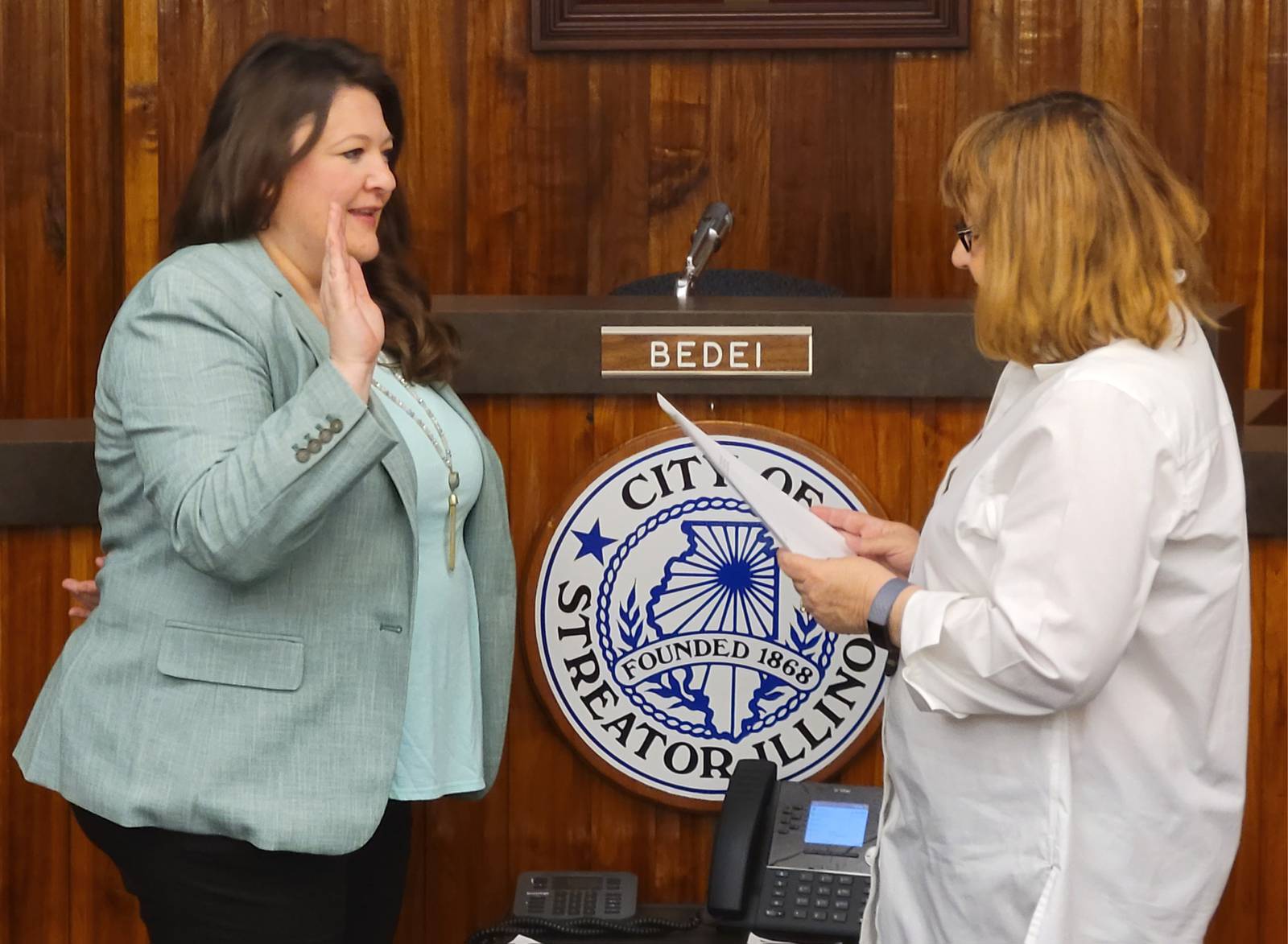 Tara Bedei sworn in to new term as Streator mayor – Shaw Local