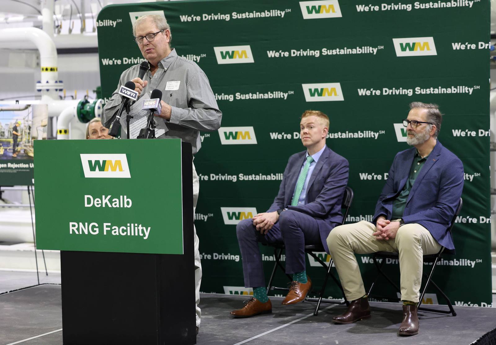 Photos: WM holds grand opening of renewable natural gas facility in ...