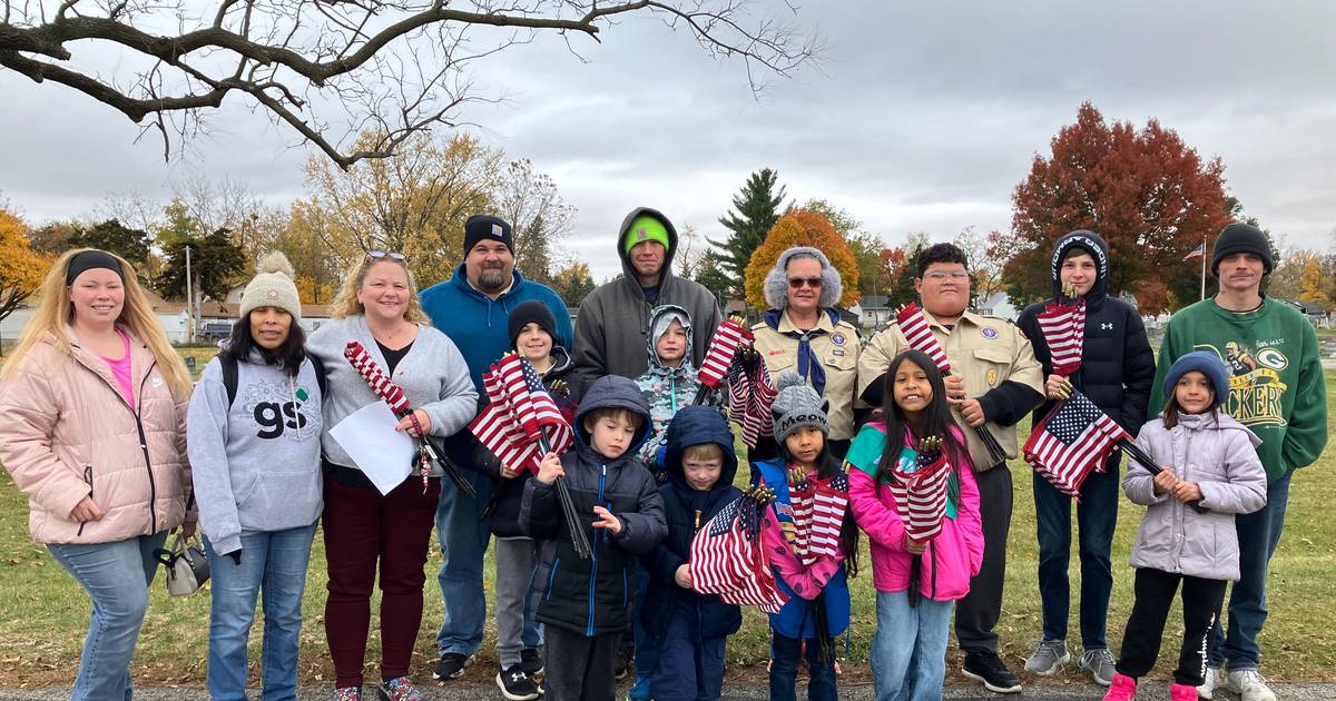 Rochelle DAR, Scout Troops place flags on veterans’ graves to prepare ...