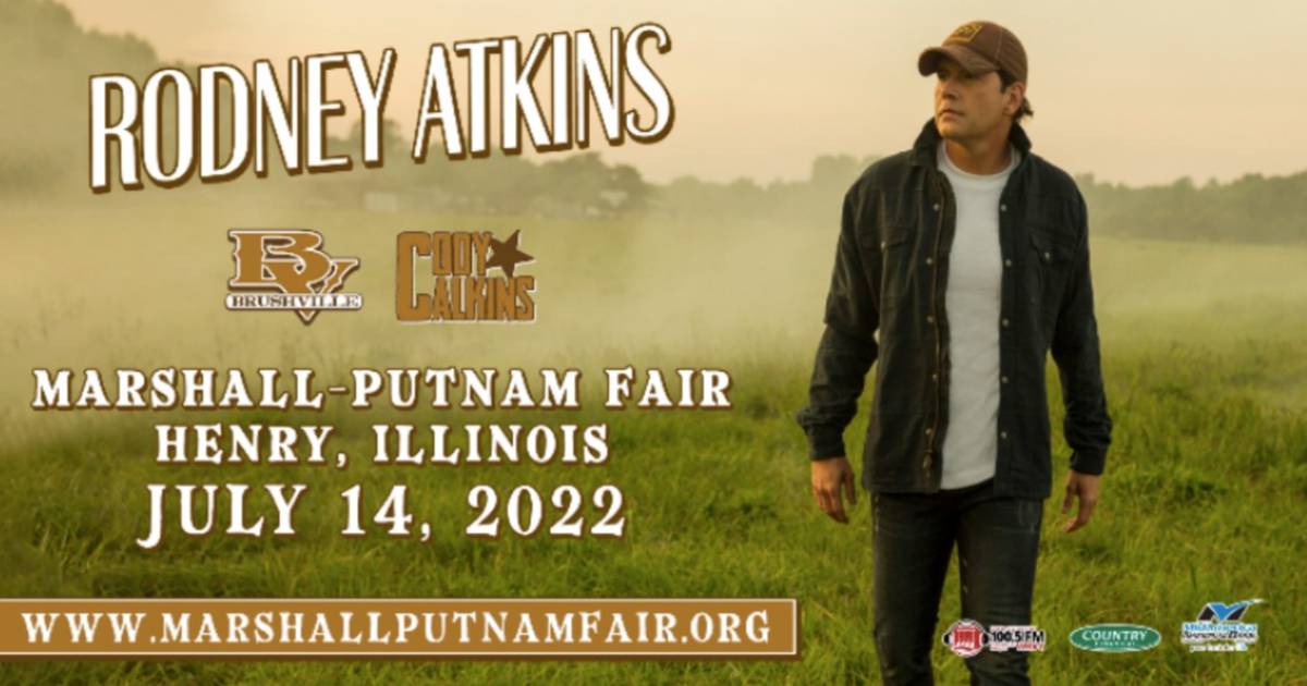 Rodney Atkins to headline the 2022 Marshall-Putnam County Fair in Henry ...