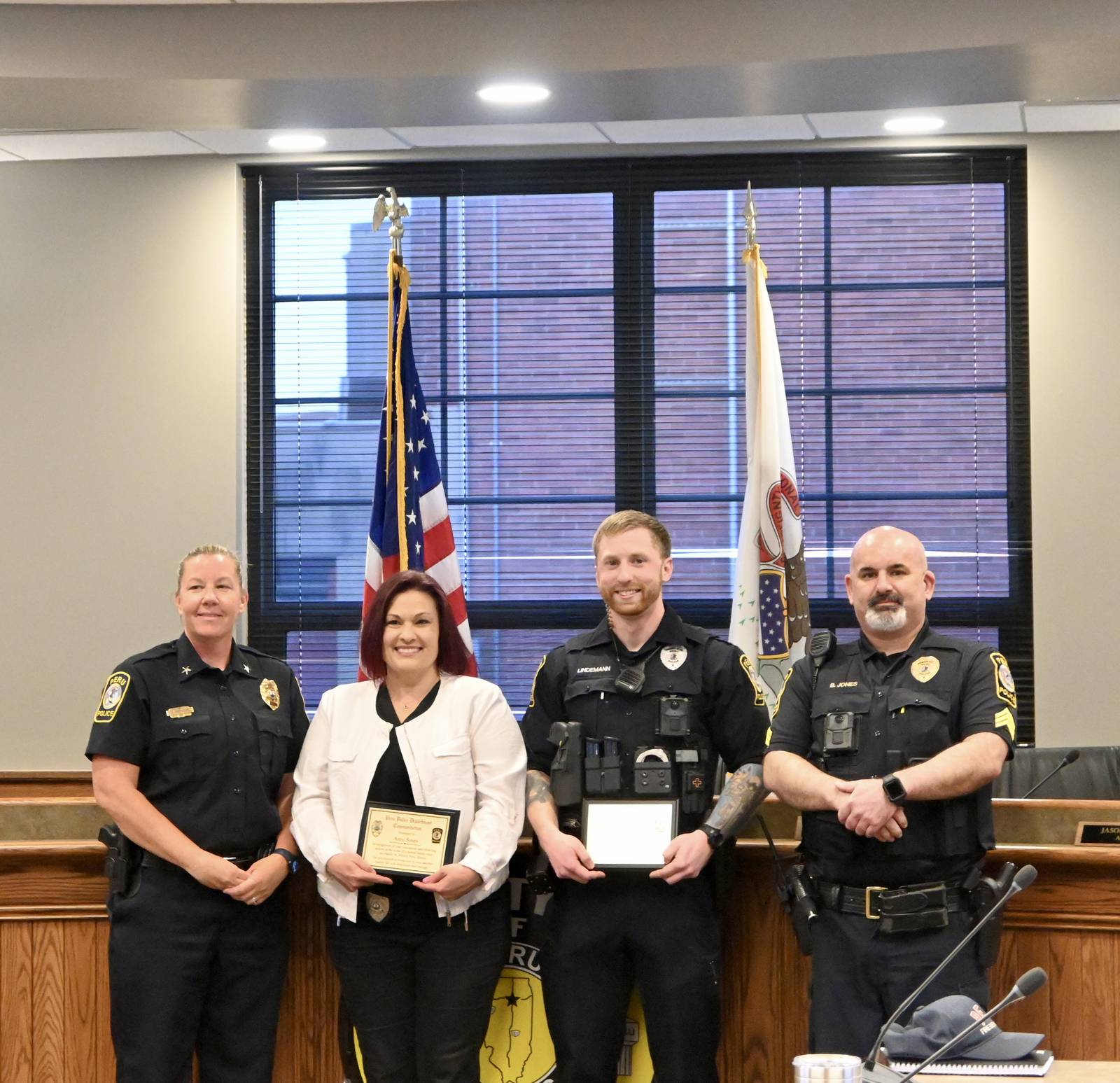 2 Peru officers honored for saving person in mental health crisis ...
