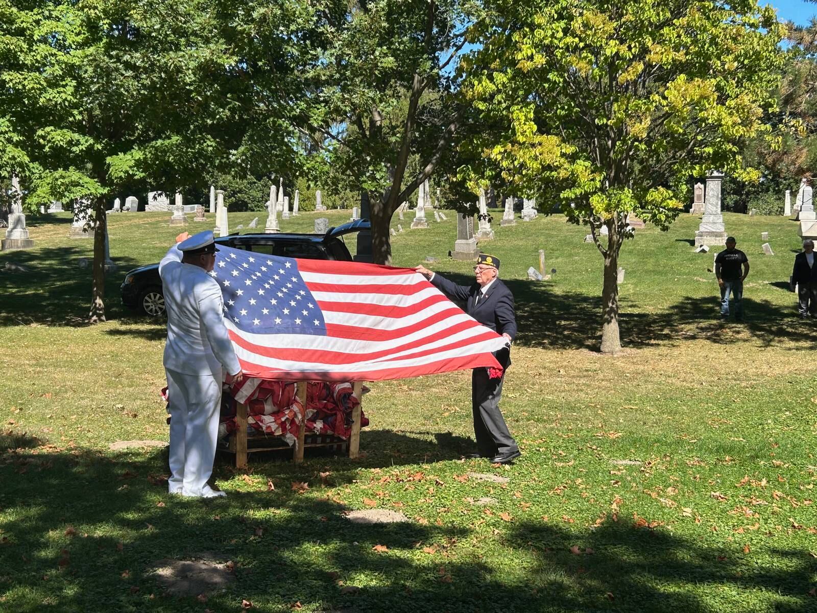 Farewell to the flags: Morrison Legion hosts annual flag-burning ...