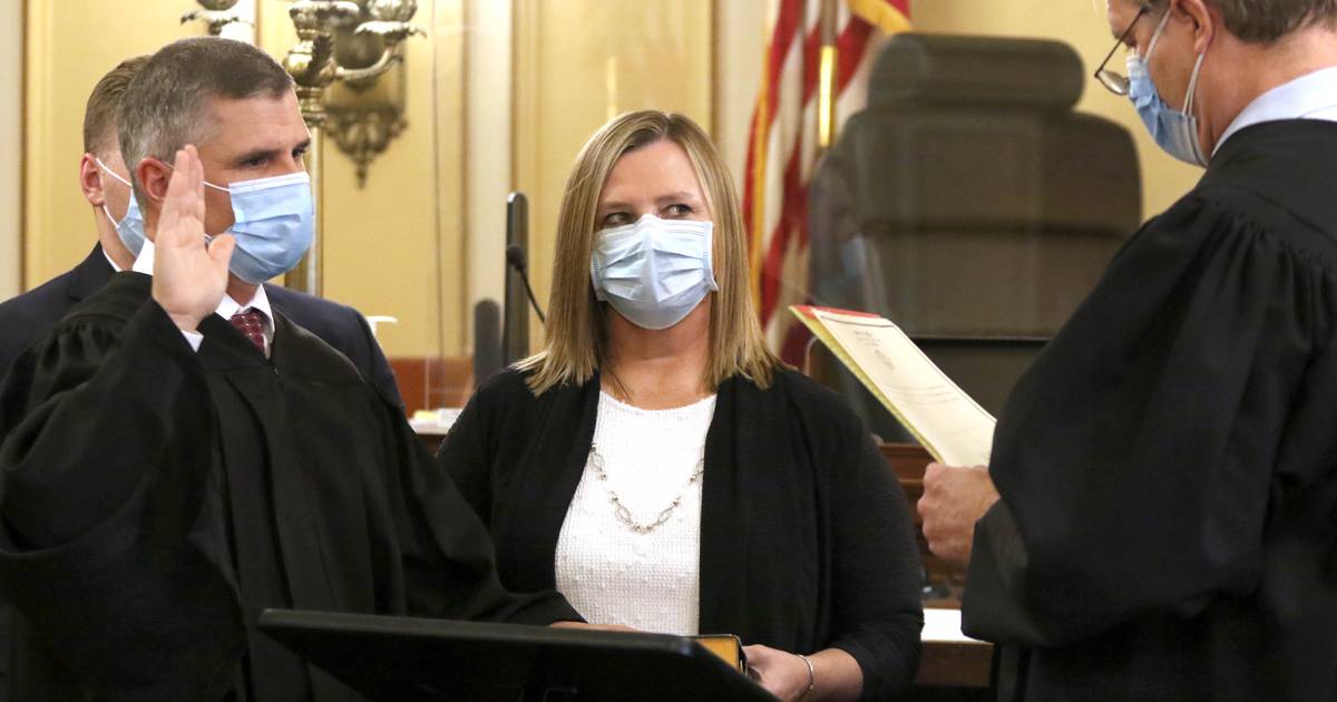 Photos: Judge Joseph Pedersen sworn in as 23rd Judicial Circuit judge ...